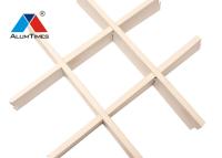 China Rectangle Aluminum Open Grid Suspended Ceiling Tiles 50mm to 300mm Cell Size Lightweight for sale