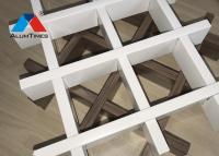 China Rectangle Aluminum Open Grid Suspended Ceiling Tiles 50mm to 300mm Cell Size Lightweight for sale