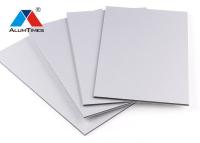 China Silver PVDF PE Coated Aluminum Composite Panel 4mm for Wall Cladding Facade for sale