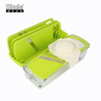 China Multifunction Mandoline Adjustable Potato Slicer 3 Interchangeable Blades for sale