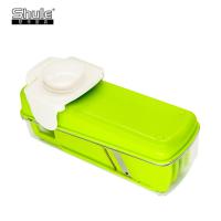 China Multi Functional Plastic Vegetable Slicer LFGB 3 In 1 Adjustable Mandoline Slicer Adjustable for sale