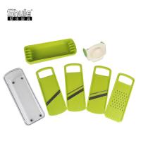 China Multi Functional Plastic Vegetable Slicer LFGB 3 In 1 Adjustable Mandoline Slicer Adjustable for sale