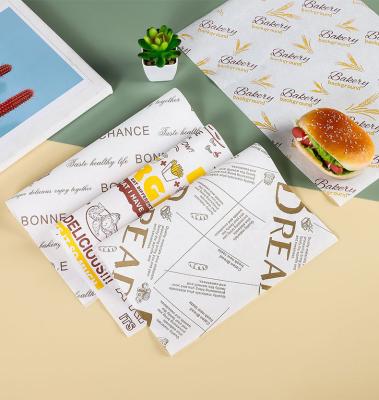 China Custom Oil Proof Deli Paper Sheets Wax Paper Food Wrapping Disposable Greaseproof Paper for sale