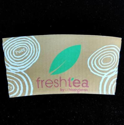 China Biodegradable Paper Cup Sleeve for Hot Drinks B2B Sustainable Alternative for sale