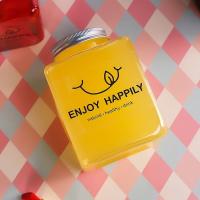 China 300ml Square PET Plastic Juice Bottle Food Grade SGS FDA Approved Empty Beverage Container for sale
