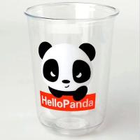 China 16oz PET Cold Disposable Plastic Cups Transparent Opaque Translucent Color for sale