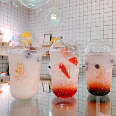 Cina Tazze di plastica biodegradabili del frappé di plastica dei pp, tazze di plastica concimabili in vendita