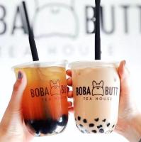 China PET U Shape Bubble Tea Disposable Plastic Cups 500ml 700ml Custom Logo for sale