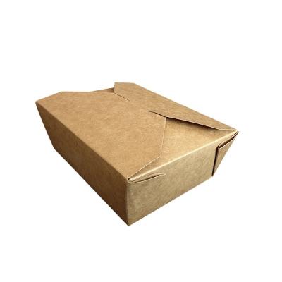 Cina Contenitore asportabile di carta di carta kraft di imballaggio per alimenti della scatola del pranzo eliminabile in vendita