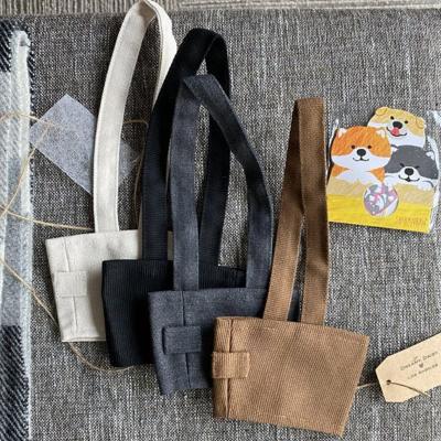 Cina supporto di tazza pieghevole del caffè della tela di 8*6cm con Straw Pockets in vendita