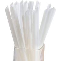 China Biodegradable PLA Cornstarch Drinking Straw 12mm x 210mm for Boba Tea Shops for sale