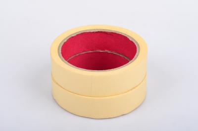 China Yellow Crepe Paper Automotive Masking Tape , Different Types Of Masking Tape for sale