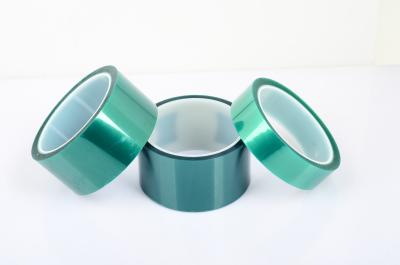 Cina Singola protezione di mascheramento verde del nastro 0.06mm 180 C del silicone dell'ANIMALE DOMESTICO termoresistente in vendita
