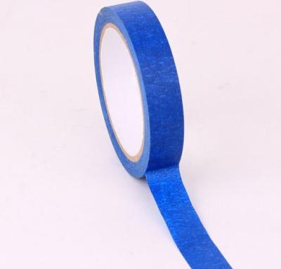 China High Performance Crepe Paper Blue Masking Tape For Humid Wall And Floor for sale