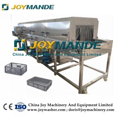 China Speed Adjustable Industrial Pallet Tray Turnover Box Basket Crate Washing Machine for sale