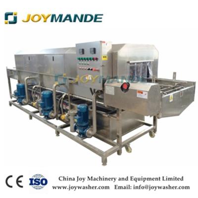 China Industrial Food Vegetable Fruit Chocolate Ice cream Plastic Container Washing Cleaning Machine for sale