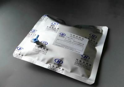China Devex multi-layer gas sampling bags with side-opening stopcock & septum valve port 1/4''  6.35mm  air sample bag for sale