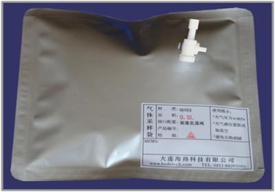 China DEVEX gas sampling bags with PTFE straight valve with silicone septum for syringe sampling DEV31_0.5L  air sample bag for sale