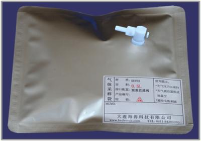 China DEVEX gas sampling bags with side-opening PTFE On/Off valve  DEV41_0.3L  air sample bag for sale