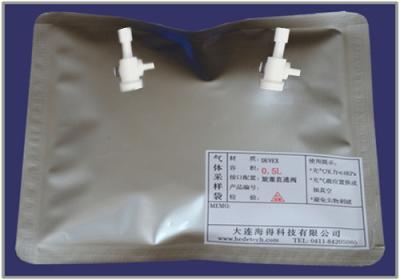 China DEVEX gas sampling bags with PTFE dual-valve with silicone septum for syringe sampling DEV72_1L  air sample bag for sale