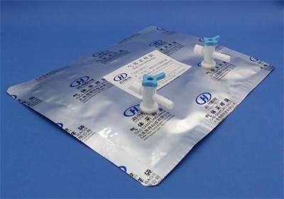 China China manufacturer Aluminium Multi-layer foil film gas sampling bag with stopcock side-opening dual-valve   DEV22_30L for sale
