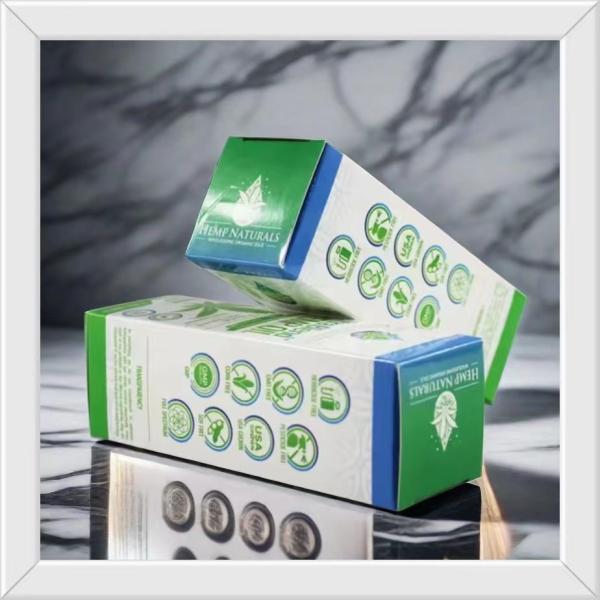 Quality Custom Paper Box for CBD Oil Package , Laser Holographic Printing Free Design for sale