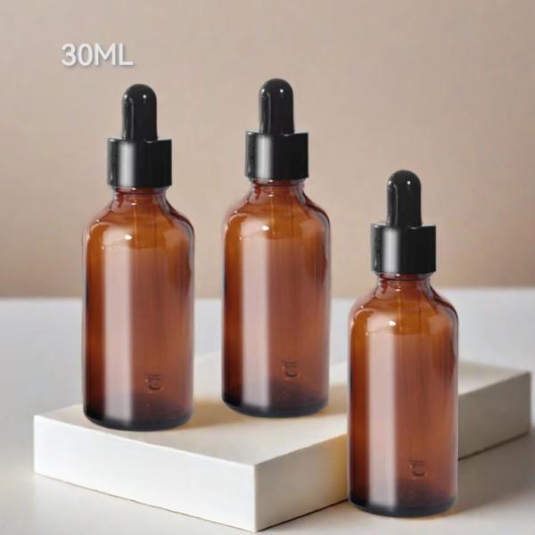 Quality Wholesale Brown Glass Dropper Bottle 30ml for Essential Oil Blends, Glass Bottle for sale