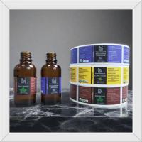 Quality Dropper Bottle Custom Sticker Customizable Printing With Hologram For CBD Oils for sale