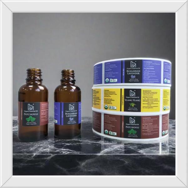Quality Dropper Bottle Custom Sticker Customizable Printing With Hologram For CBD Oils for sale