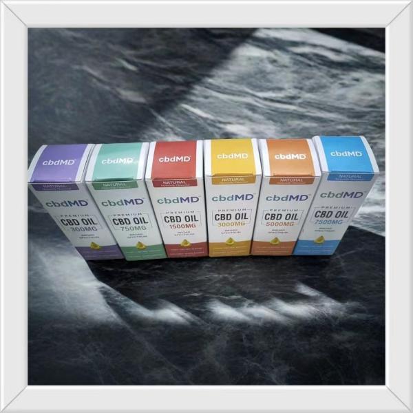 Quality Customized CBD Essential Oil Product Dropped Bottle Packaging Boxes Printing for sale