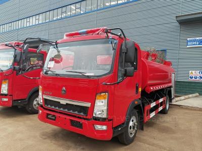 China HOWO Fire Fighter Vehicle 8000liter Water Tanker Fire Engine Truck Rescue Fire Truck 4X2 for sale