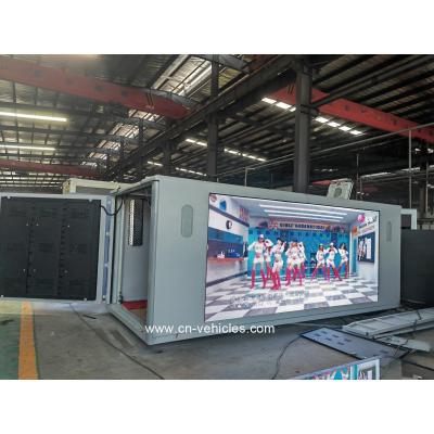 China Chengli 16FT 18F 3 Sided LED Screen Advertising Van Customized Mobile LED Display Box for sale