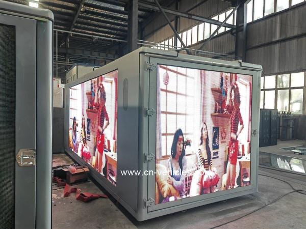 Quality Chengli 16FT 18F 3 Sided LED Screen Advertising Van Customized Mobile LED for sale