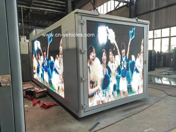 Quality Chengli 16FT 18F 3 Sided LED Screen Advertising Van Customized Mobile LED for sale
