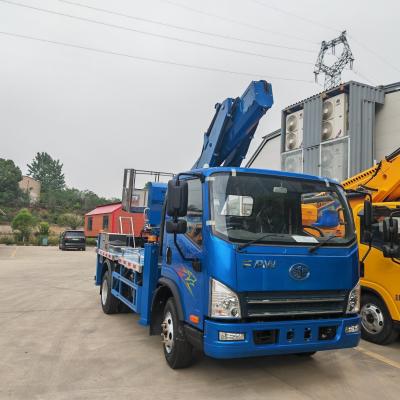 China FAW RHD Aerial Working Platform Trucks High Altitude Lift Overhead Bucket Lift Truck for sale