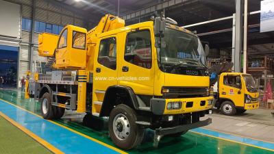 China Isuzu Manlift Truck Full Driver 34 Meter Aerial Work Platform Truck for sale