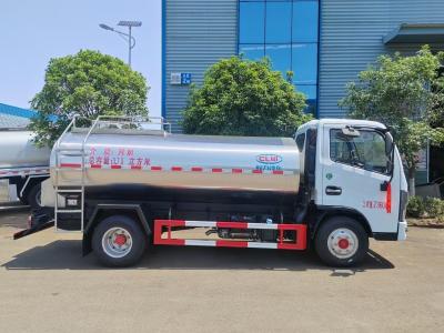 China Dongfeng DFAC Stainless Steel Tanker Truck 5000 Liters Milk Tanker Truck for sale