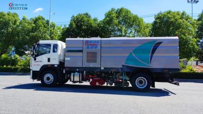 China HOWO Vacuum Street Sweeper Truck Mounted Road Sweeper Manufacturers for sale