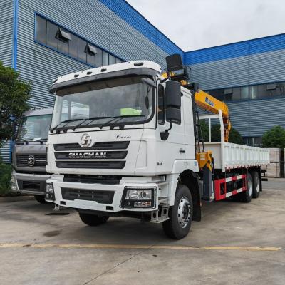 China Shacman F3000  Truck Mounted Jib Crane 12ton Mounted Mobile Construction Crane for sale