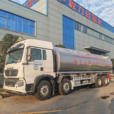 China Sinotruk HOWO Fuel Tanker Truck 12 Wheel 20000L Aluminum Alloy Fuel Transport Truck for sale