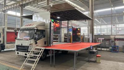 China Sinotruck HOWO Mobile Music Stage Truck Self Powered LED Advertising Truck for sale