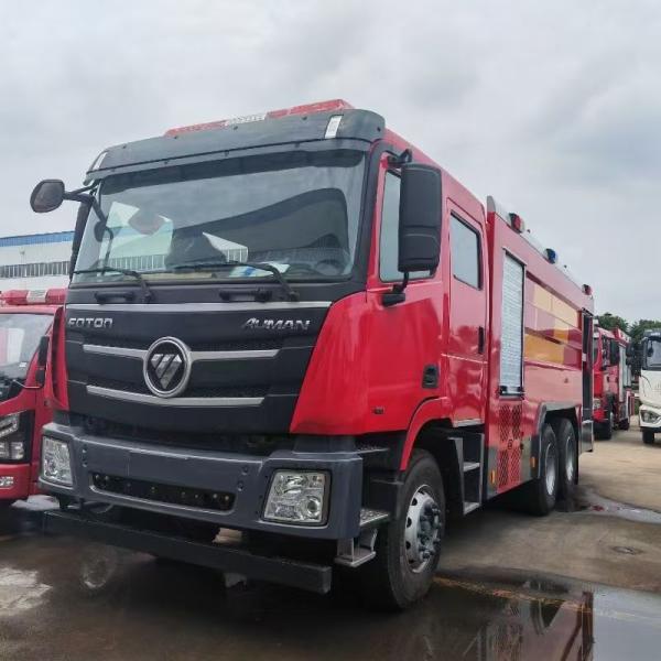Quality Foton Auman Foam Fire Department Rescue Truck 6x4 Customization for sale