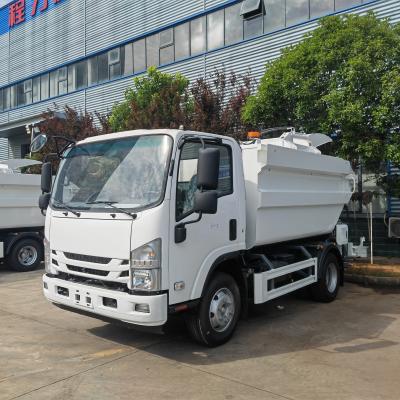China Isuzu Rear Loader Garbage Truck  Food Waste Disposal Truck For Efficient Garbage Compression for sale