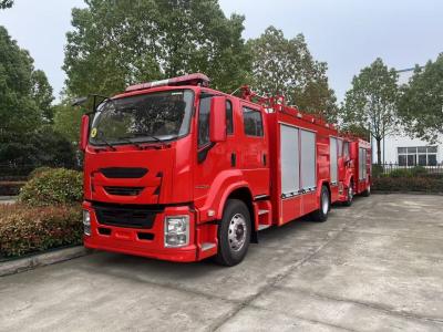 China ISUZU Giga 6000Liter Water Tanker Fire Truck 2000Liter Foam Fire Fighting Truck for sale