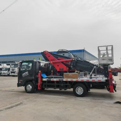 China Isuzu High Lift Bucket Aerial Work Hydraulic Platform Lift Truck for sale