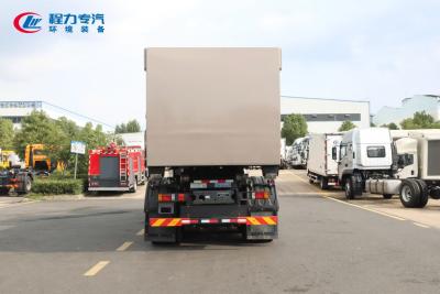 Cina Autocarro compattatore HOWO a 3 assi con gancio di sollevamento e gru XCMG da 3 tonnellate in vendita