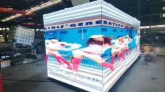 Fourgon publicitaire à écran LED Chengli 16FT 18F 3 côtés, affichage LED mobile personnalisé