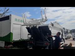 Isuzu Hecklader Müllwagen  Lebensmittelabfall-Entsorgungs-LKW für effiziente Müllverdichtung