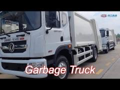 Dongfeng Capitão Carregador traseiro caminhão de lixo compactador Recusar veículo de recolha de resíduos