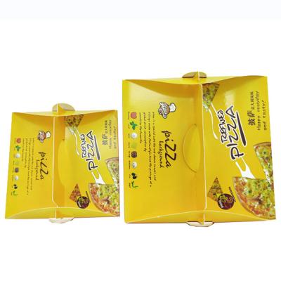 Cina 350gsm Food Grade White Card Pizza Box , 4C Printing Pizza Takeout Box in vendita